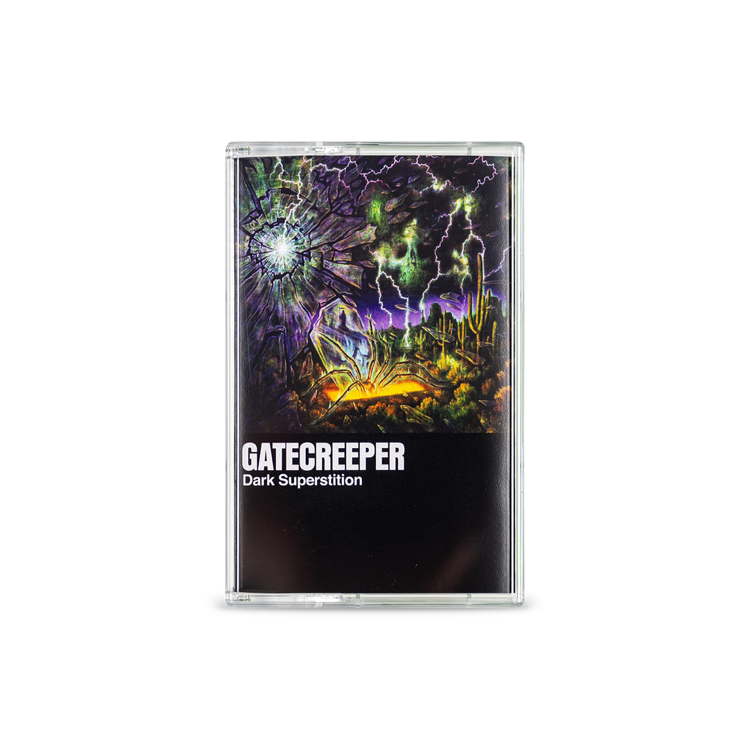 Dark Superstition Cassette - Lime Green – Gatecreeper